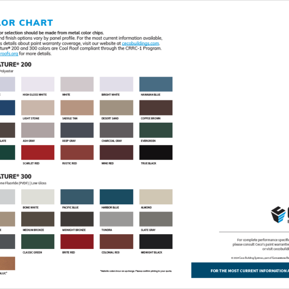 Product Literature - Ceco Metal Building Systems